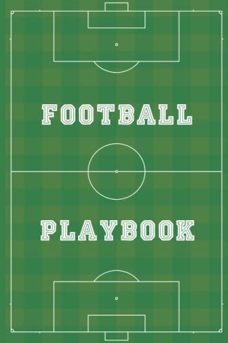 Football Playbook: Notebook with Football Field Diagrams for Coaching ...