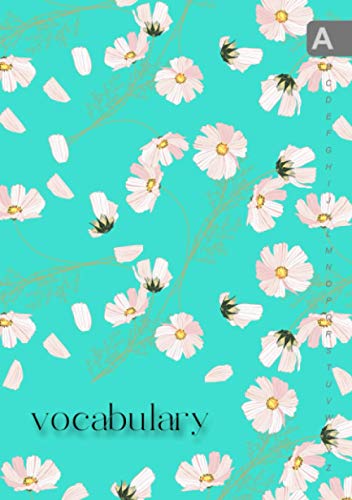 Vocabulary: A5 Notebook 3 Columns Medium | A-Z Alphabetical Sections ...