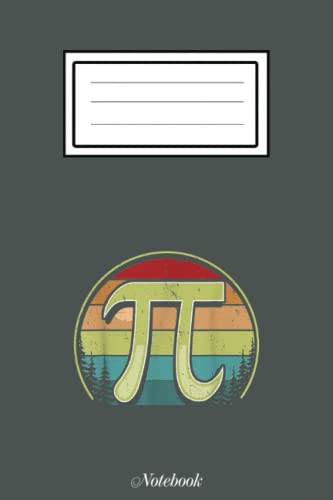 Simple Pi Symbol National Pi Day Men Women Math teacher Notebook: Happy ...