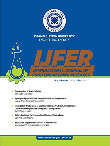INTERNATIONAL JOURNAL OF FOOD ENGINEERING RESEARCH: ISTANBUL AYDIN ...