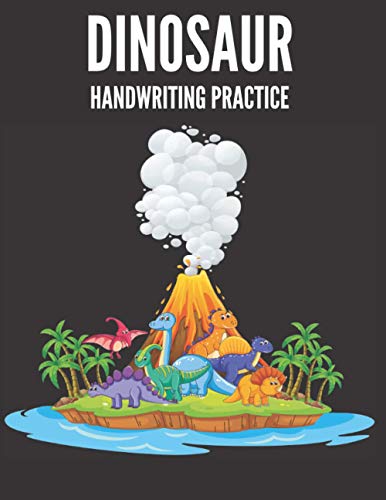 Dinosaur Handwriting Practice: Paper has double lines with a dotted ...