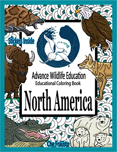 North America Wildlife: Wildlife Educational Coloring Book by Che ...