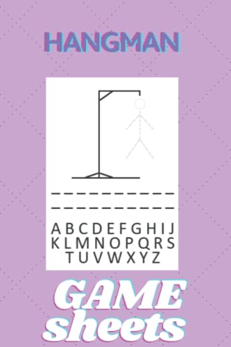 Hangman Game book with 120 games: Hangman game for kids and adults. Big ...