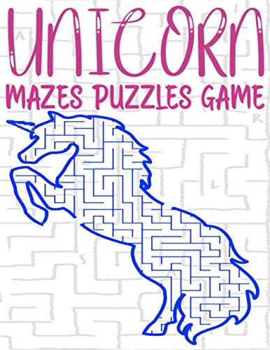 UNICORN MAZES PUZZLES GAME: unicorn activity for all ages in a Variety ...