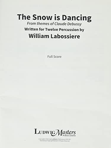 The Snow is Dancing -- from themes of Debussy: Conductor Score by ...