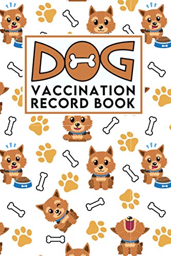 Dog Vaccination Record Book: Cute Norwich Terrier Health Medical Record ...