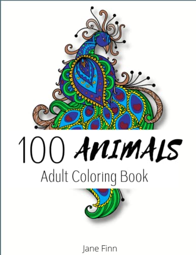 Adult Coloring Book | Stress Relieving Activity, Animals, Mandala Elements, Paisley Designs ...