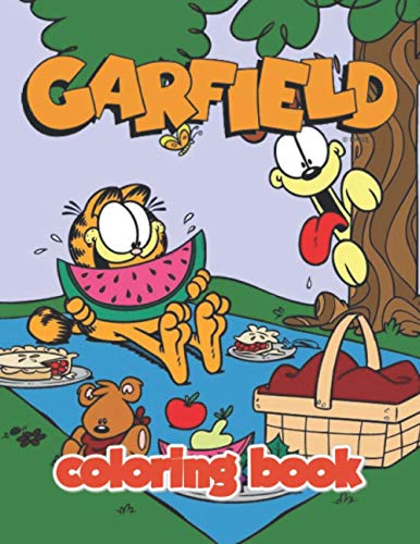 Garfield Coloring Book: Great Gifts For Kids Who Love Garfield. A Lot ...