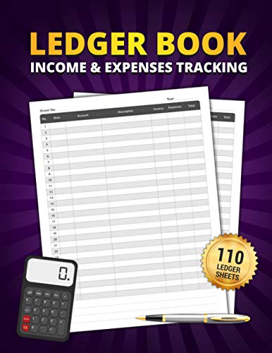 Ledger Book: Large Size and Simple Income & Expenses Tracking for ...