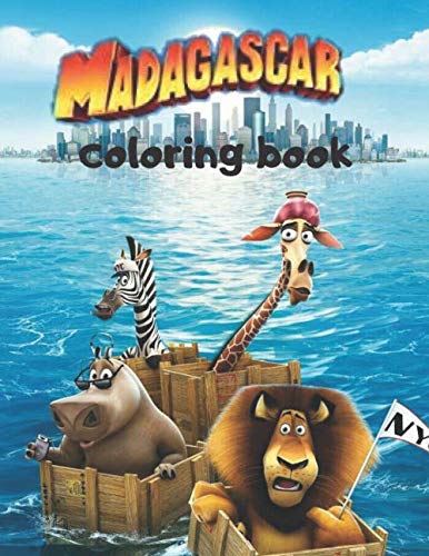 Madagascar coloring book: Awesome coloring book for kids and adults by ...