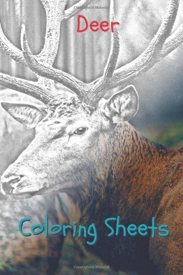 Deer Coloring Sheets: 30 deer drawings,coloring sheets adults ...