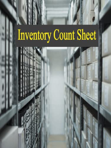 Inventory Count Sheet: Warehouse Design Cover , Stock Balance Check ...