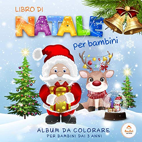 Libro di Natale per bambini | Album da colorare per bambini dai 3 anni ...