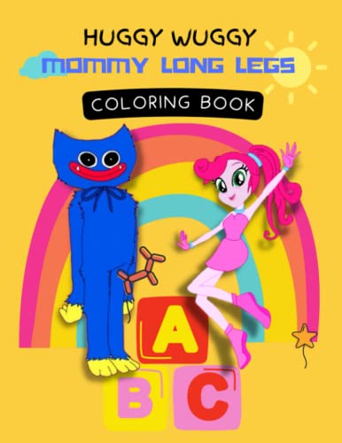 Mommy Long Legs Huggy Wuggy Coloring Book: New Original colouring Poppy ...