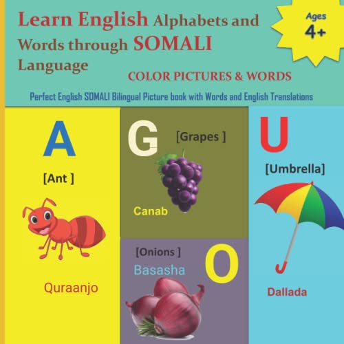 Learn English Alphabets and Words through SOMALI Language COLOR ...