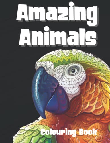 Amazing Animals Colouring Book For Adults With Peacocks, Horses ...