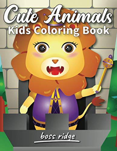 Cute Animals: A Coloring Book For Toddler with beautiful Baby Animals ...