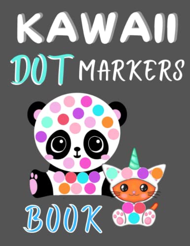 KAWAII Dot Marker Coloring Book | Dot Marker Activity Book Animals ...