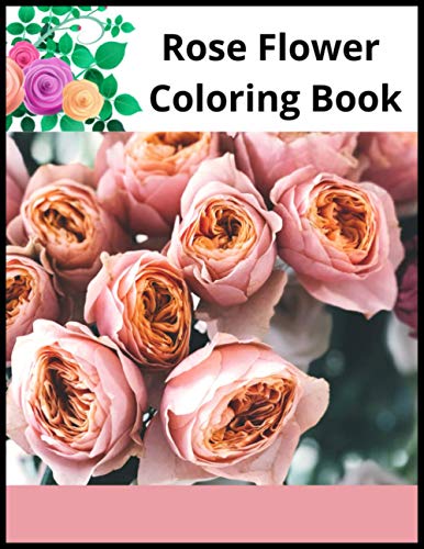 Rose Flower Coloring Book: Beautiful Collection of Rose Flower Coloring ...