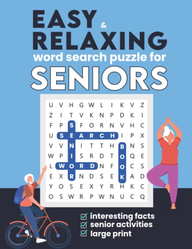 Relaxing and Easy word search puzzle for seniors. Specially made for ...