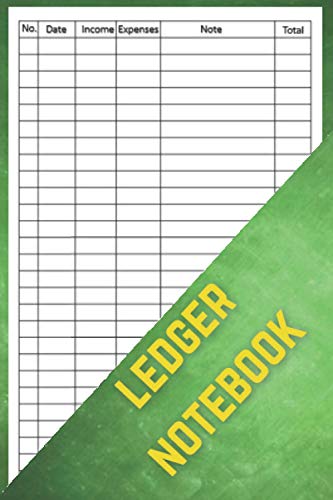 Ledger Notebook: Simple Income Expense Book | Accounting Ledger Sheets ...