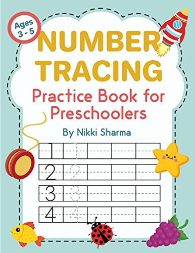 Number Tracing Practice Book for Preschoolers: Learn to write and trace ...