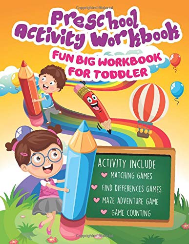 Preschool Activity Workbook: Fun big workbook for toddler by Happy ...