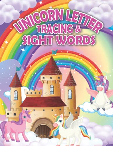 Unicorn Sight Word Activity and Work Book for Kids 3-5: 26 Kinder Sight ...