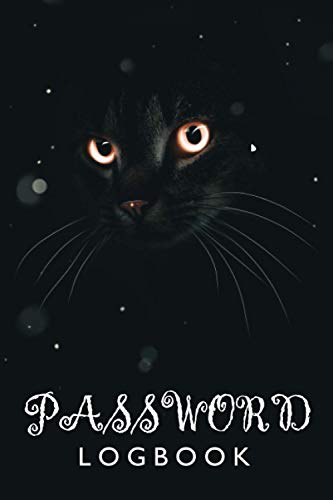 Cat Password Log Book A Z Tabbed Cat Eye Dark Notebook For All Your Internet Username And