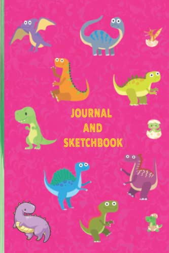 Colorful Little Dinosaurs Draw and Write Journal: Cute Lined Notebook ...