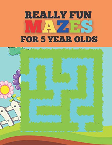 Really Fun Mazes For 5 Year Olds: Fun, brain maze Book for children ...