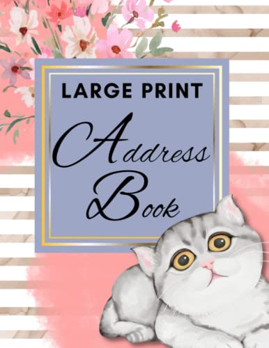 Address Book With Alphabetical Tabs: LARGE PRINT - EASY TO READ ...