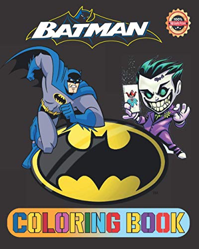 Batman Coloring Book: exclusive coloring book for kids and adults ...