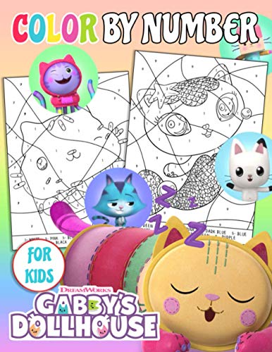 Gabby‘s Dollhouse Color By Number: An Amazing Item For Relaxation And ...