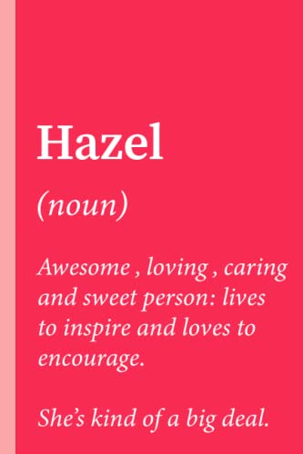 Hazel definition Journal: cute, awesome fun definition Journal | 120 ...
