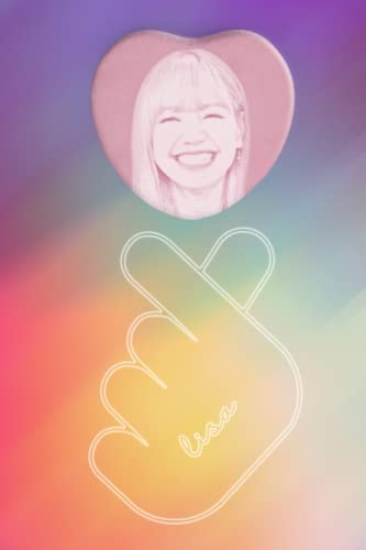 Lisa: Kpop Member Etched Face Heart Shaped Candy with Finger Heart 100 ...