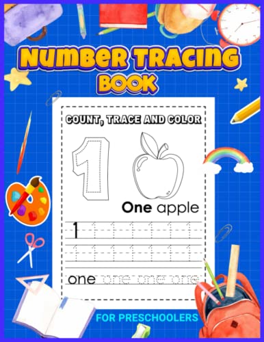 Number Tracing Book: let your kids enjoy all the fun with Number ...