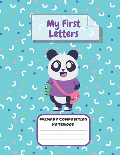 My First Letters: School Exercise Book, Primary Composition Notebook ...