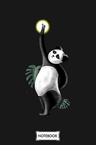 Cute Panda Notebook: Lined College Ruled Paper, Matte Finish Cover ...