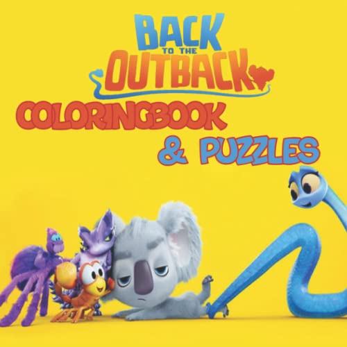 Back To The Outback Coloring Book with Puzzles: Learning and Fun ...