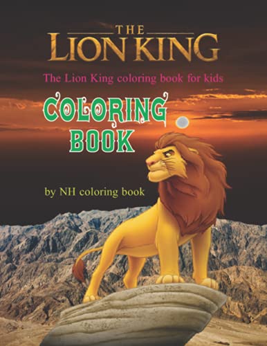 THE LION KING COLORING BOOK: The Lion King coloring book for kids,Size ...