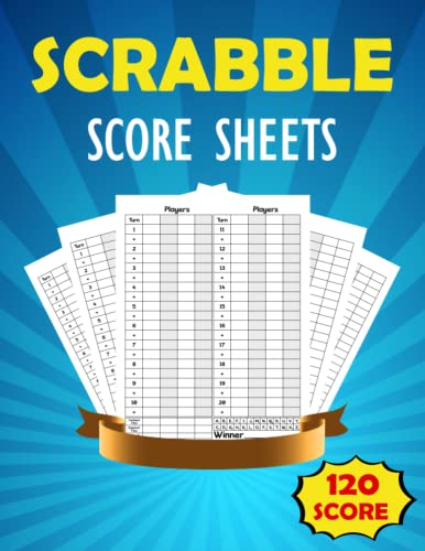 Scrabble Score Sheets: Scrabble Score Sheets Pads Official, Scrabble ...
