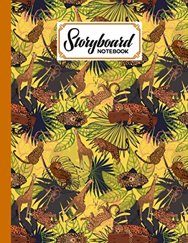 Storyboard Notebook: Leopard Storyboard Notebook, Cinema Notebooks for ...