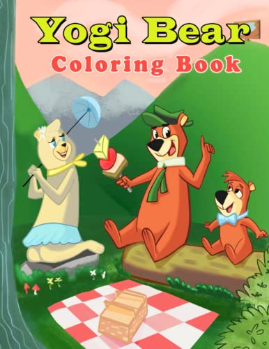 Yọgi Beạr Coloring Book: Favorite Characters And Adorable Animation ...
