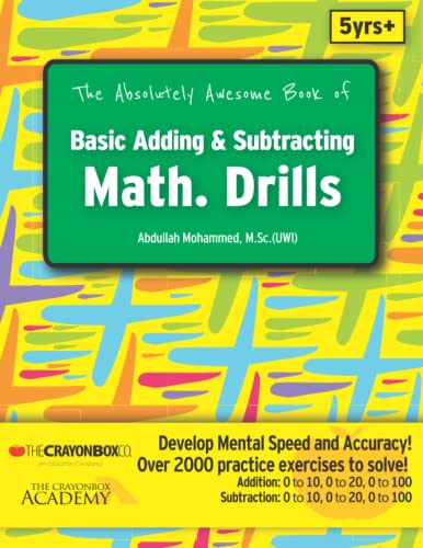 The Absolutely Awesome Book of Basic Adding and Subtracting Math Drills ...