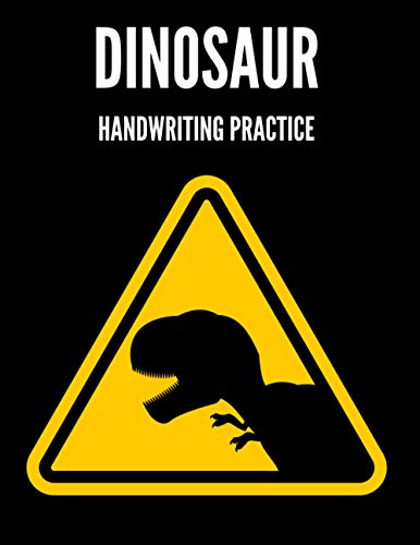 Dinosaur Handwriting Practice: Paper has double lines with a dotted ...