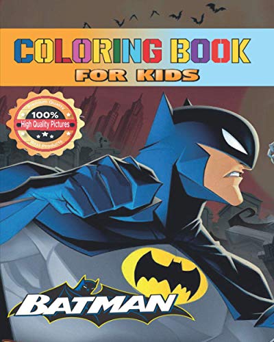 Batman Coloring Book for kids: A special JUMBO coloring book with High ...