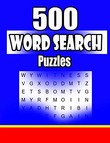 500 Word Search Puzzles: Welcome to Large-Print Word Search Puzzles 500 ...
