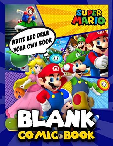 Super Mario Blank Comic Book: Wonderful Item For Fans To Relax And ...