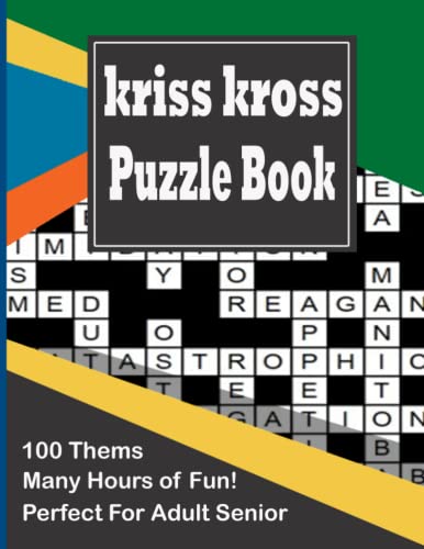 kriss kross puzzle book: 100 Criss Cross Crossword Activity Book by ...